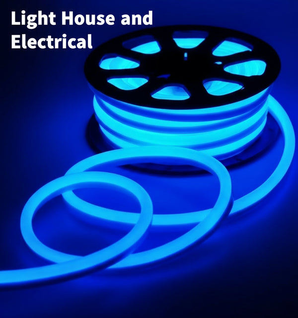 220v Led Neon Strip Light Blue Per 20 Meter – Light House and Electrical